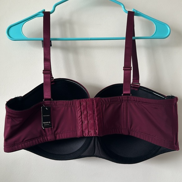 torrid | Intimates & Sleepwear | Torrid Burgundy Pushup Convertible ...